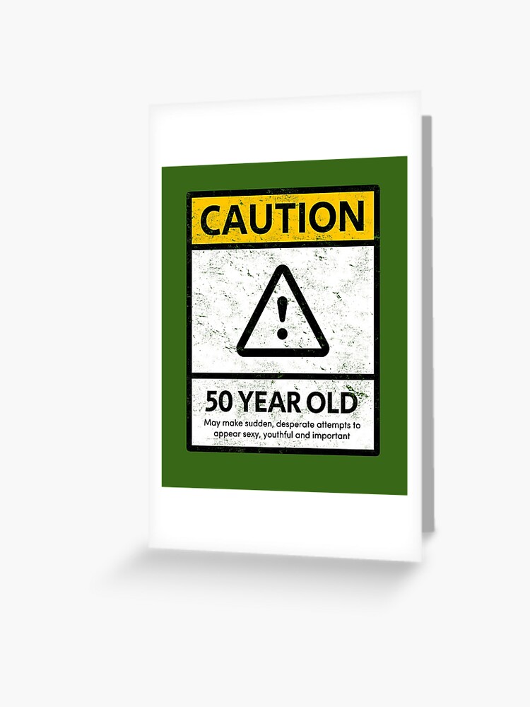 "CAUTION 50 Year Old 50th Humorous Birthday T-Shirt 1968 Gift And More ...