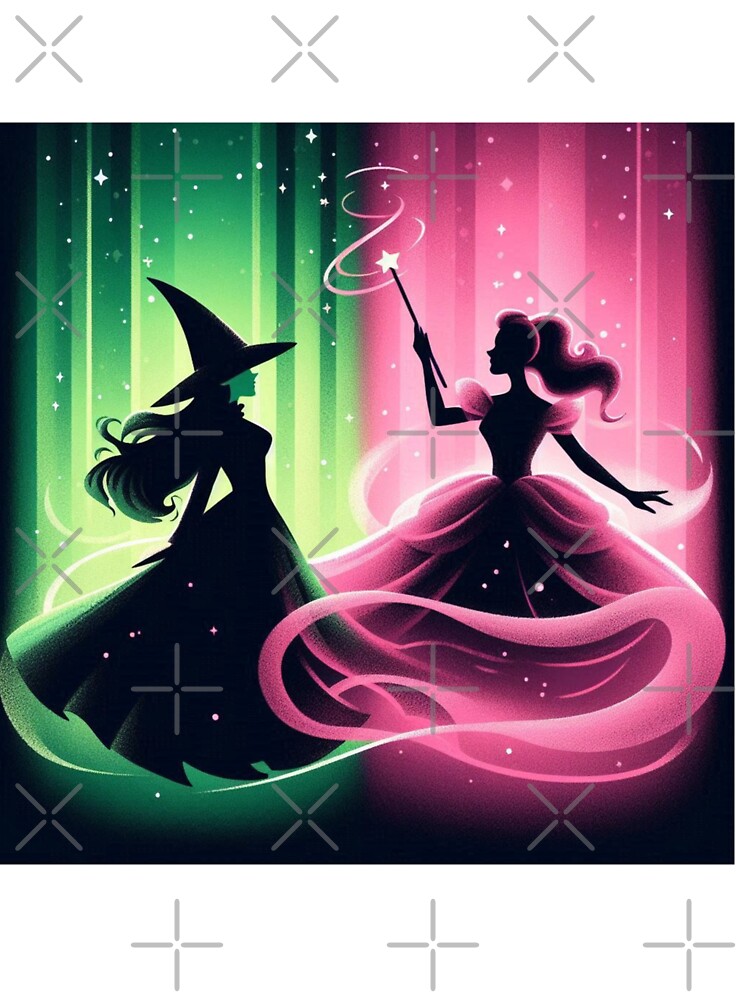 Elphaba Glinda Wicked The Musical Defying Gravity Kids T Shirt For