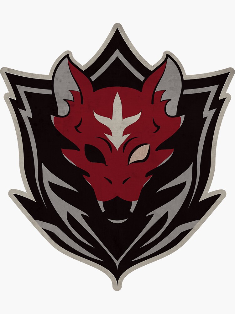 "Gundam: Requiem for Vengeance Red Wolf Squadron Insignia" Sticker for ...