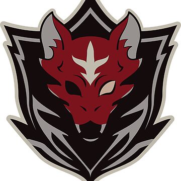 "Gundam: Requiem for Vengeance Red Wolf Squadron Insignia" Sticker for ...