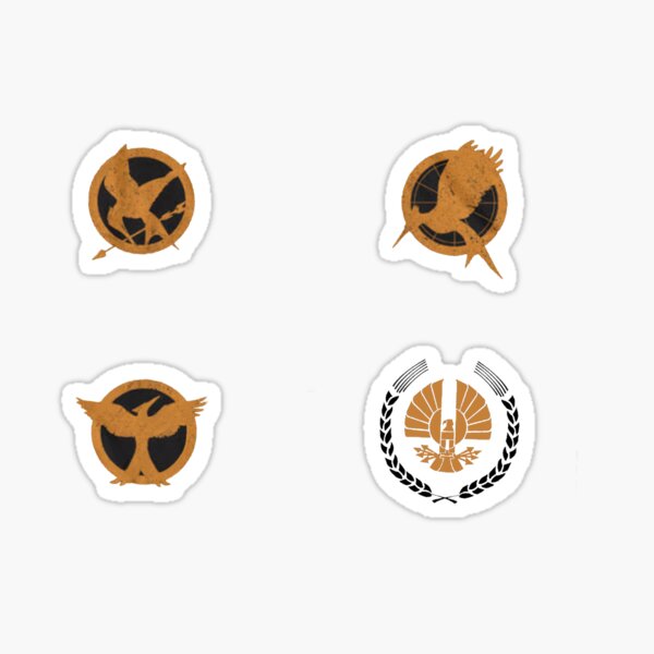 "Hunger Games Sticker Pack" Sticker for Sale by foltestIsalive | Redbubble