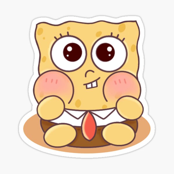 " cute little Sponge bob" Sticker for Sale by TheCatsphere | Redbubble