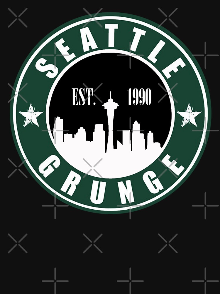 "Seattle Grunge" T-shirt for Sale by BrambleBox | Redbubble | seattle t ...