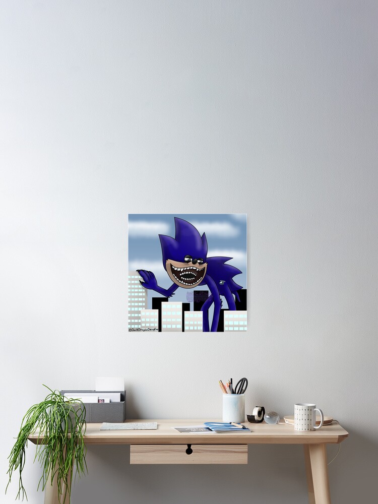 "Shin Sonic (The Sonic Tapes)" Poster for Sale by Clawort | Redbubble
