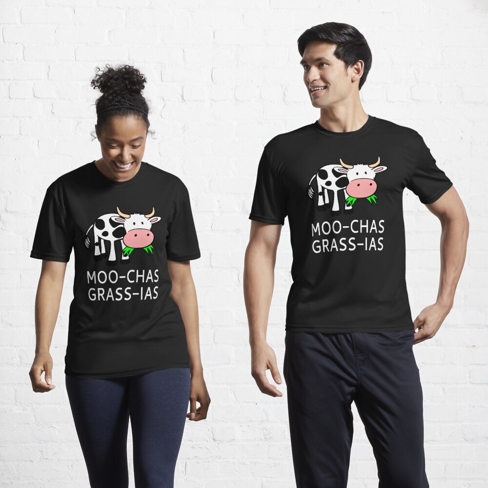"Moo-chas Grass-ias (Muchas Gracias)" Greeting Card for Sale by ...