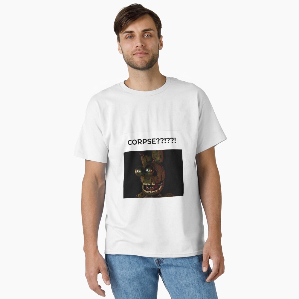 "fnaf springtrap CORPSE?!?!?!?!? meme" Sticker for Sale by papa-zoinks ...