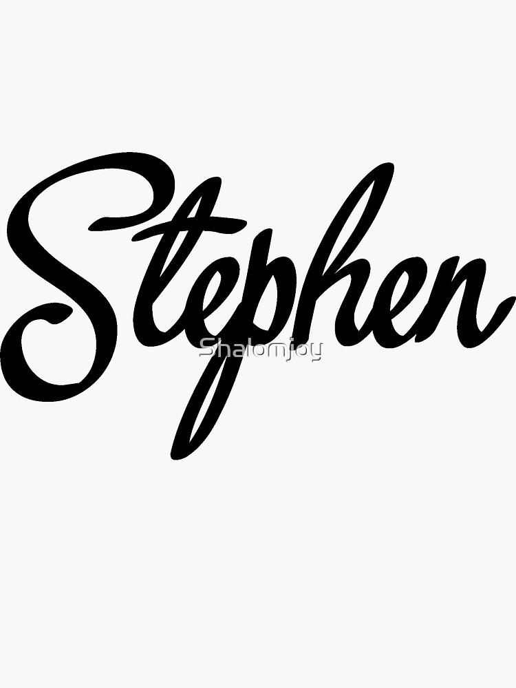 "Stephen" Sticker for Sale by Shalomjoy | Redbubble