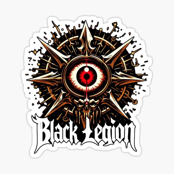 "Black Legion - Retro Metal" Sticker for Sale by Ukid | Redbubble