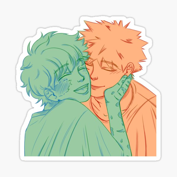 "Bakudeku ship anime sticker" Sticker for Sale by Jade-sArt | Redbubble