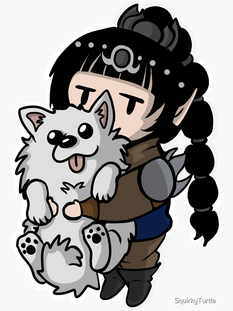 "Cute Shadowheart with Scratch | Baldurs Gate 3 | BG3 | DND" Sticker ...