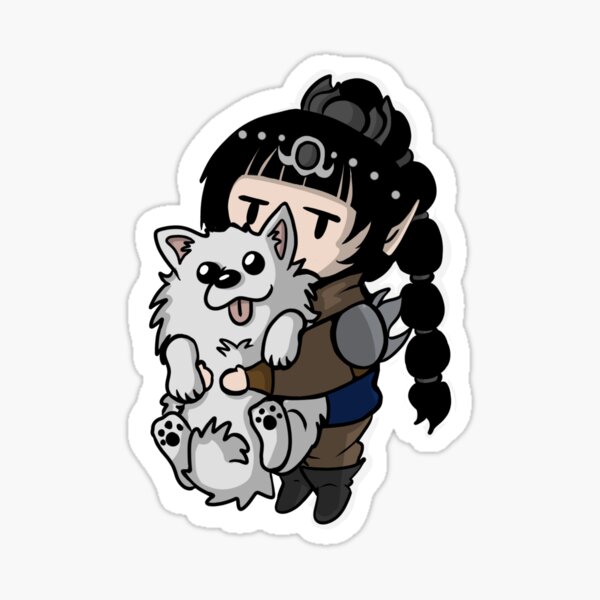 "Cute Shadowheart with Scratch | Baldurs Gate 3 | BG3 | DND" Sticker ...