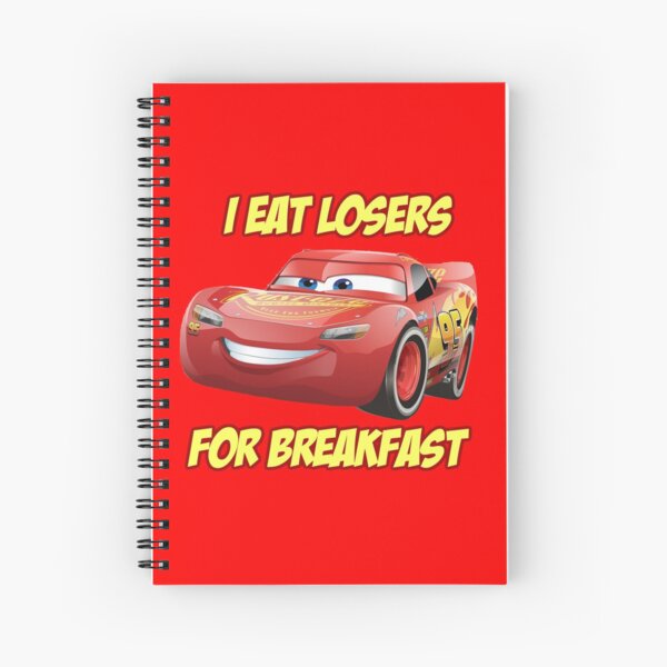 Lightning Mcqueen Spiral Notebooks | Redbubble