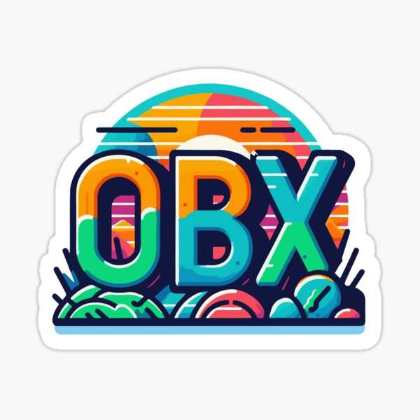 "obx sticker" Sticker for Sale by Me-design34 | Redbubble
