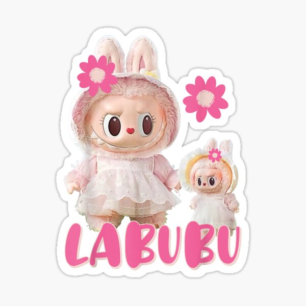 "Cute Labubu - The Pink Lover Monsters " Sticker for Sale by JarderSi ...