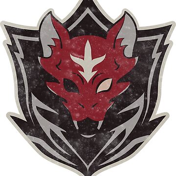 "Gundam: Requiem for Vengeance Red Wolf Squadron Insignia (Distressed ...