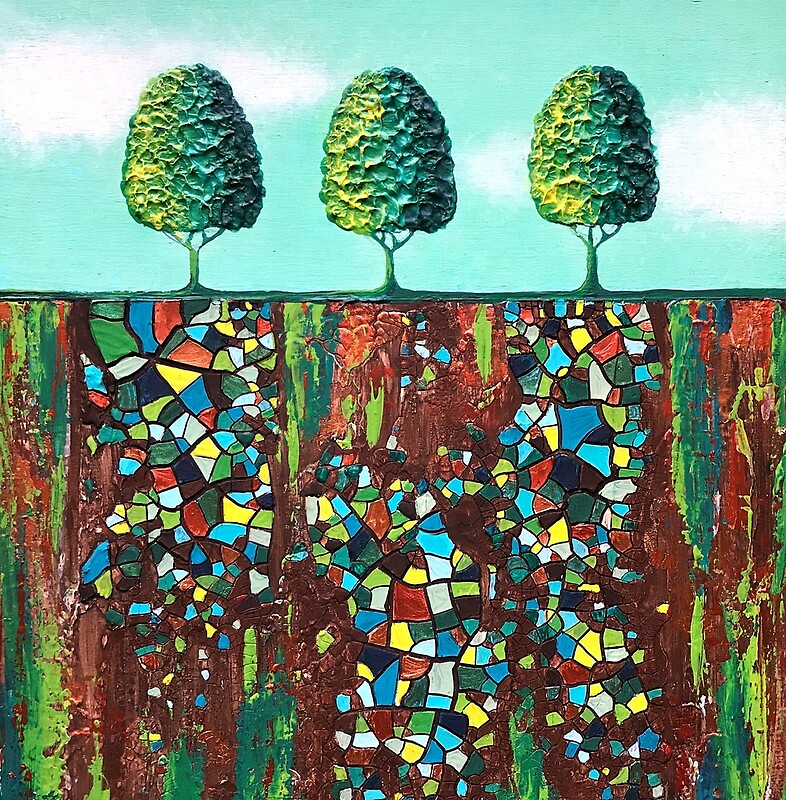 "Tiny Emerald Green Treescape no.1" by Lisafrancesjudd | Redbubble