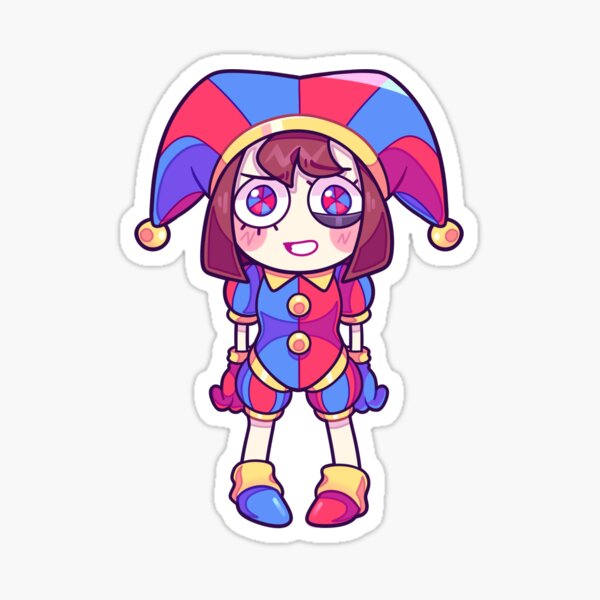 "Pomni The Amazing digital circus" Sticker by InkyTrash- | Redbubble