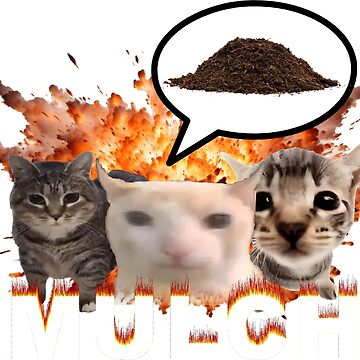 "Mulch Funny Cat Meme" Essential T-Shirt for Sale by MemishDesign ...