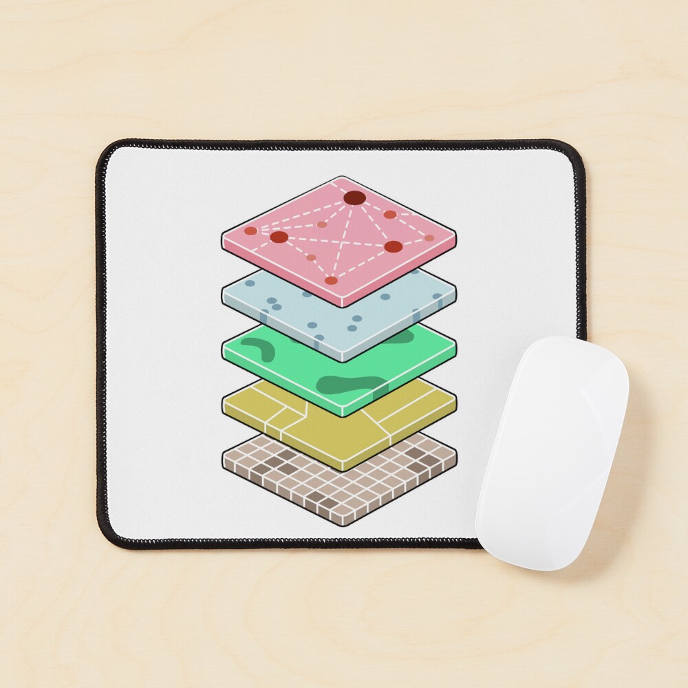 "GIS Layer Stack" Sticker for Sale by YoungDesignLab | Redbubble