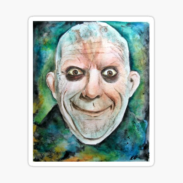 "Uncle Fester Addams Family" Sticker by ArtbyPriscilla | Redbubble