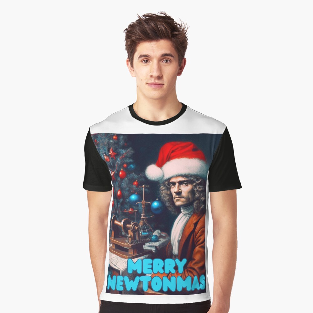"Merry Newtonmas Sir Isaac Newton Christmas (Style 2)" Sticker for Sale ...