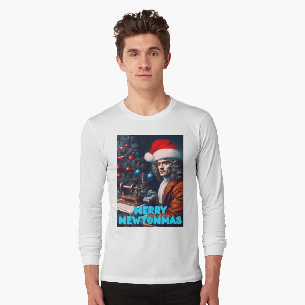 "Merry Newtonmas Sir Isaac Newton Christmas (Style 2)" Sticker for Sale ...