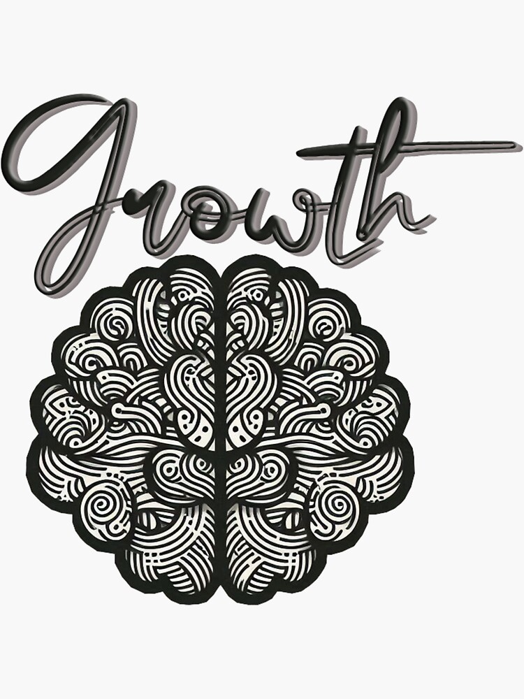 "Growth Mindset Inspirational Motivational Vintage" Sticker for Sale by ...