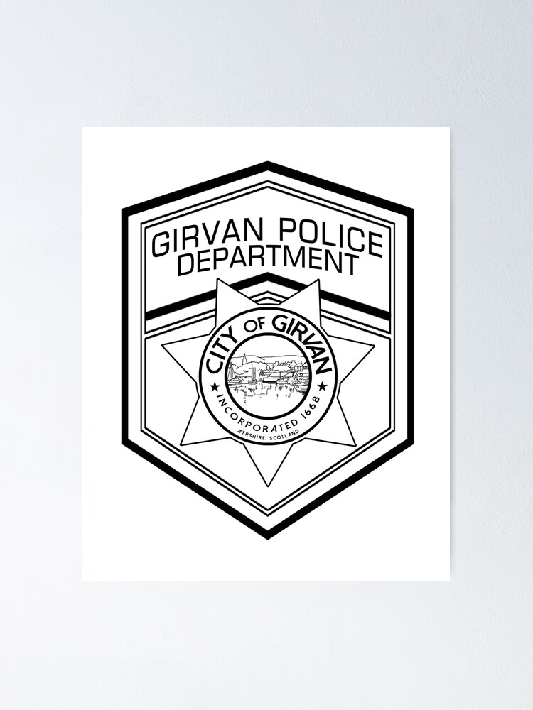 "Girvan PD Logo Plain Black" Poster by OctoberFifteen | Redbubble