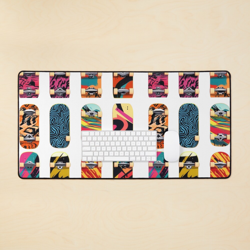 "Retro graphic design inspired by 90s skateboard culture, vibrant ...