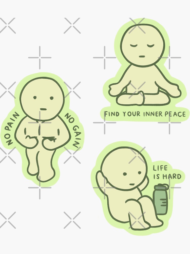 "exercise smiski" Sticker for Sale by vanillafull | Redbubble