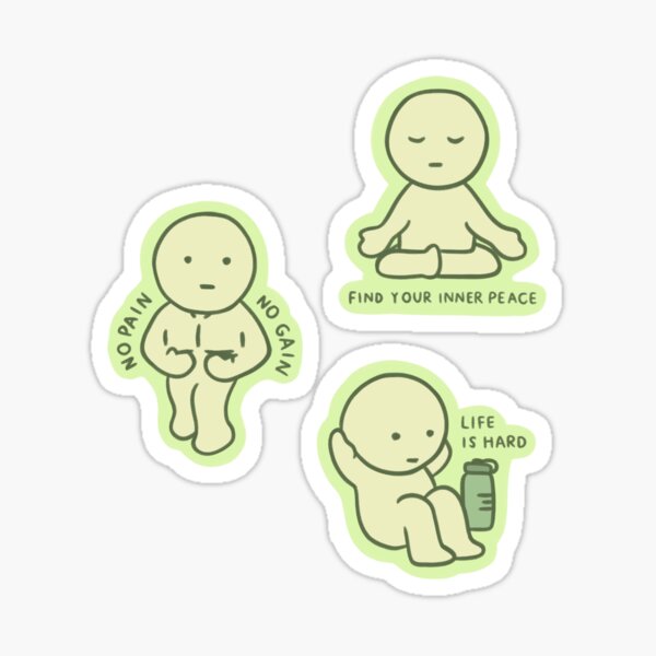 "exercise smiski" Sticker for Sale by vanillafull | Redbubble