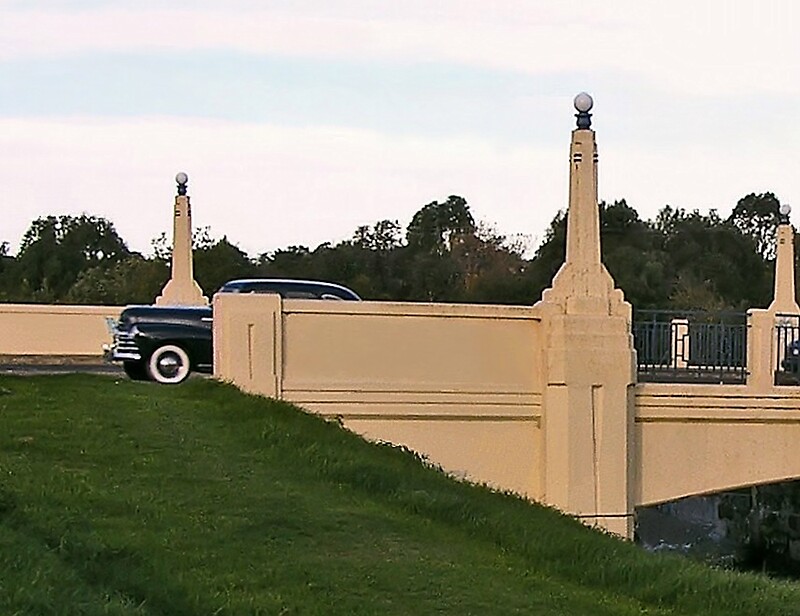 "art deco bridge" by Christopher Biggs | Redbubble
