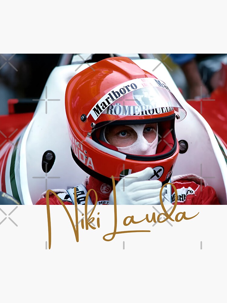 "rip Niki Lauda" Sticker for Sale by eeternalrestt | Redbubble
