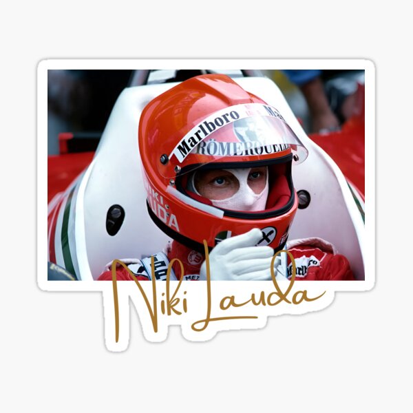 "rip Niki Lauda" Sticker for Sale by eeternalrestt | Redbubble