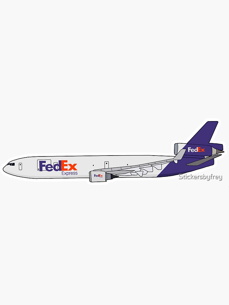"Fedex MD11" Sticker for Sale by Stickersbyfrey | Redbubble