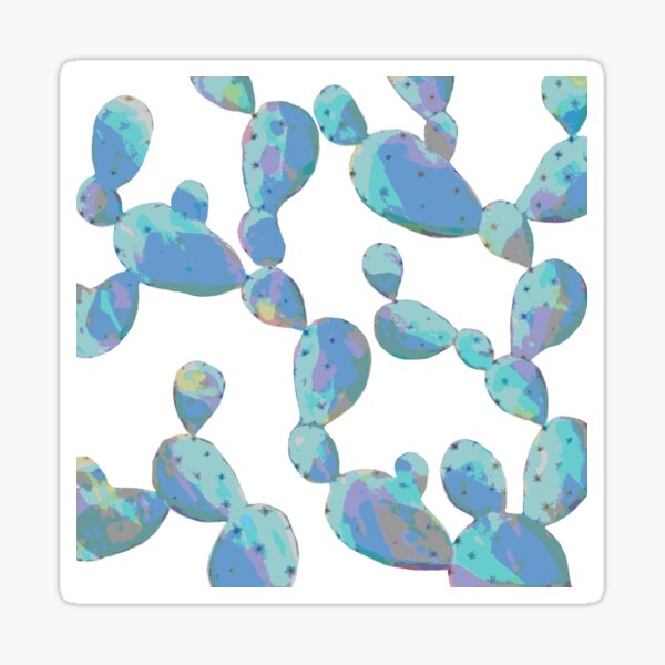 "Rainbow Pastel Cacti Pattern" Sticker for Sale by oursunnycdays ...