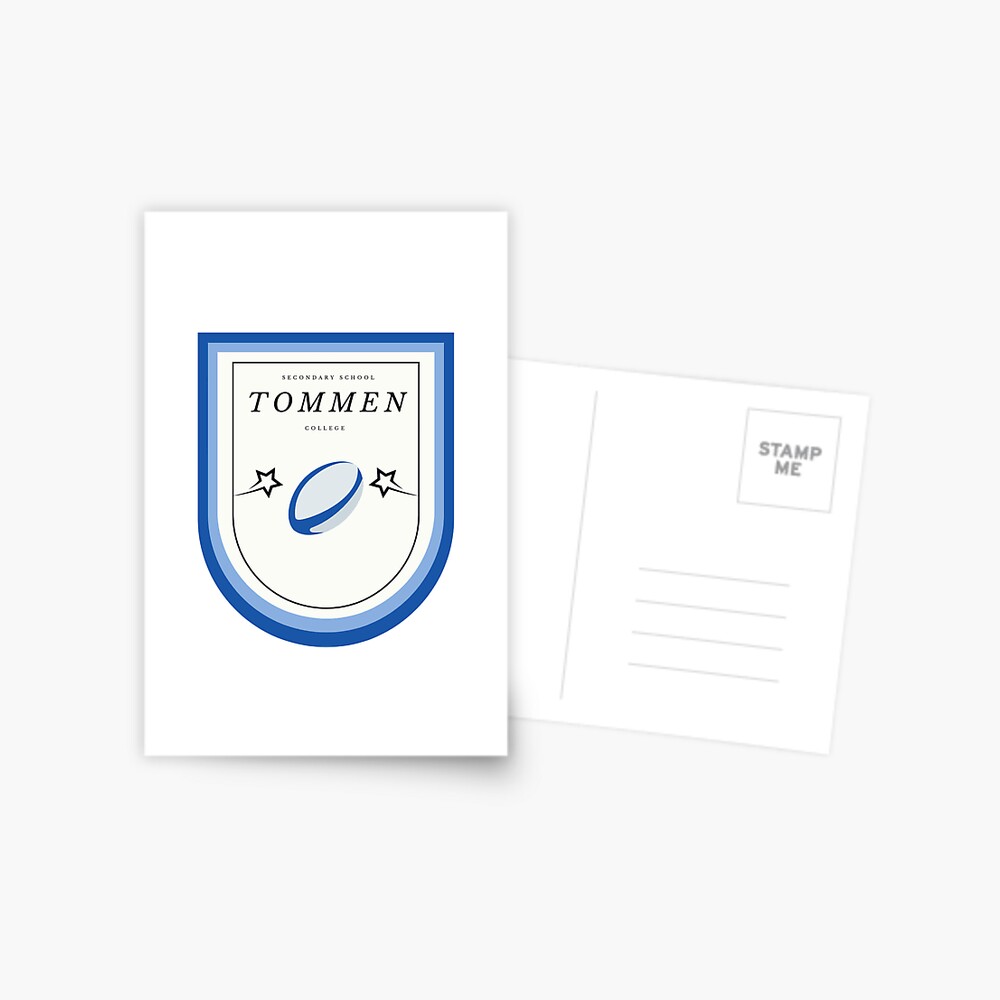 "Tommen collage logo blue // Boys of Tommen" Sticker for Sale by ...