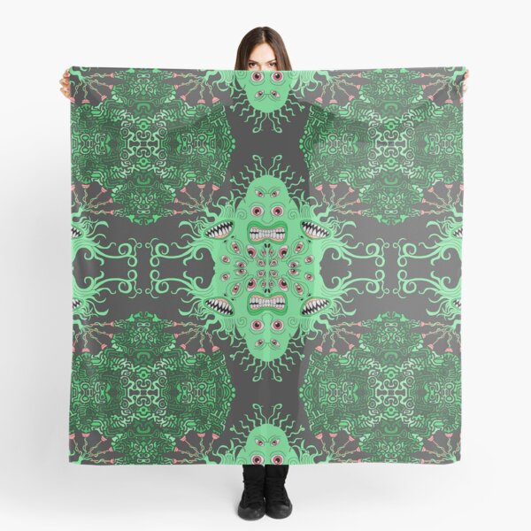 "Surreal Mutant Space Alien Creature Shooting Abstract Aztec Inspired ...