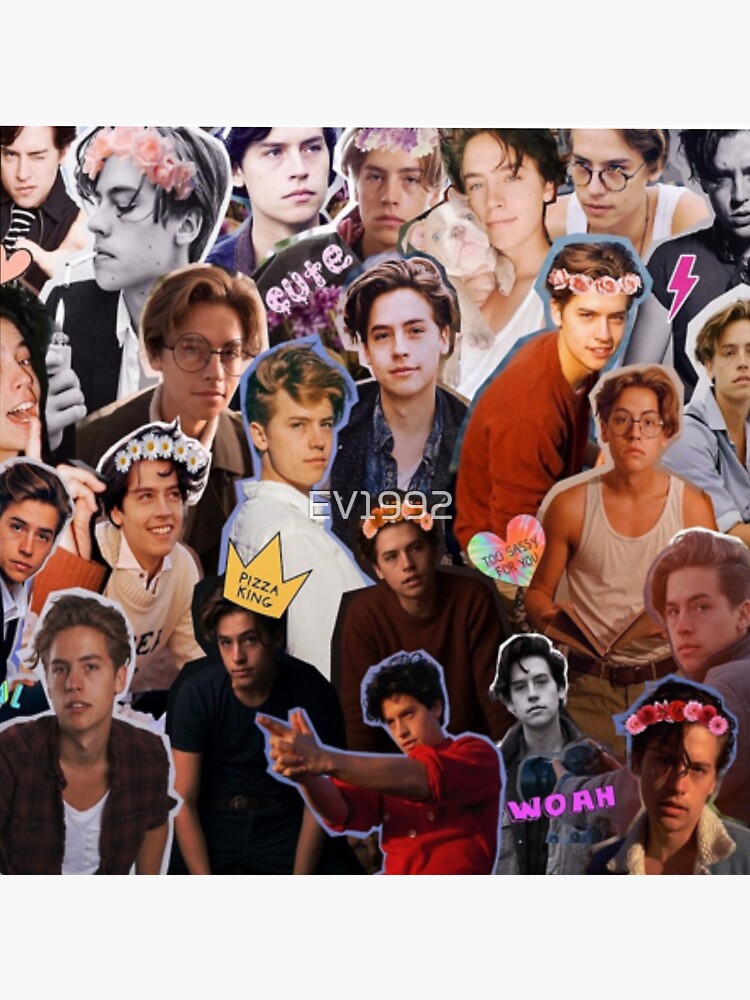 "Cole sprouse collage " Sticker for Sale by EV1992 | Redbubble
