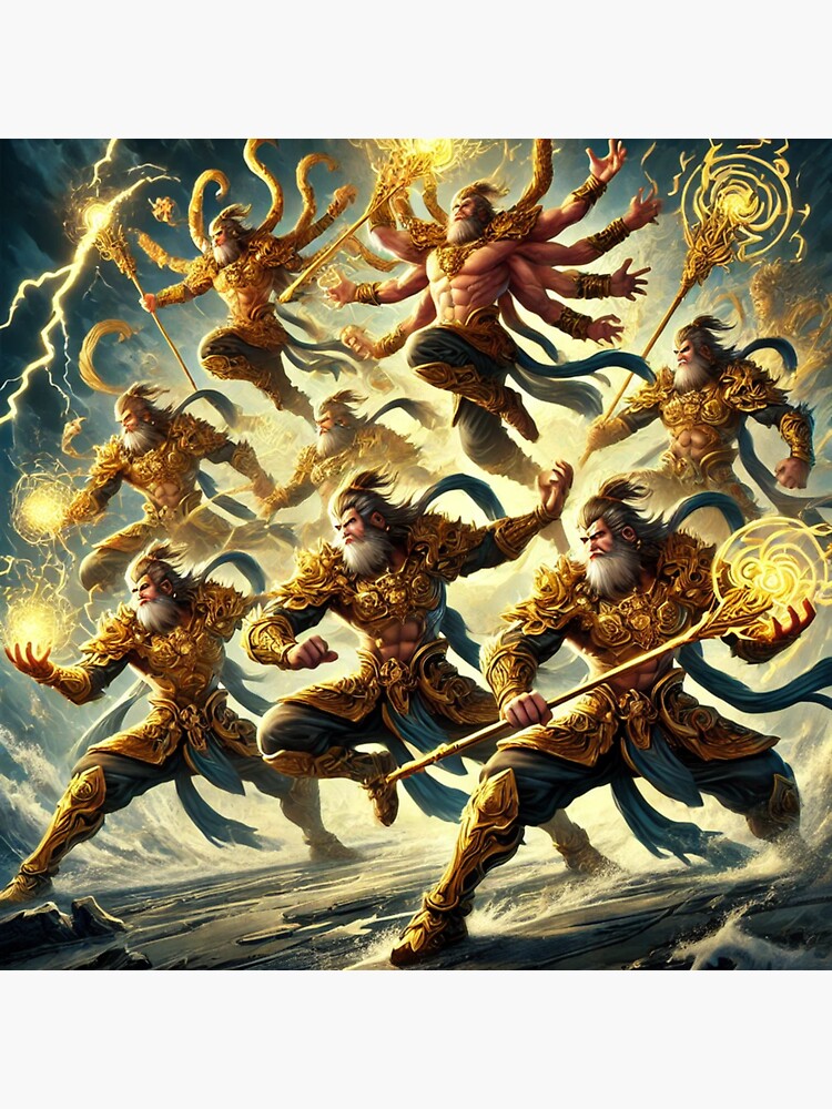 "Sun Wukong's Army of Clones - The Monkey King Unleashed in Epic Battle ...