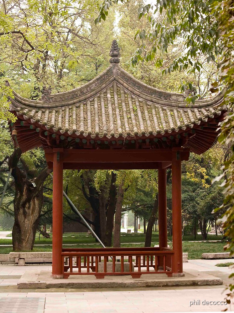 "chinese gazebo" by phil decocco | Redbubble