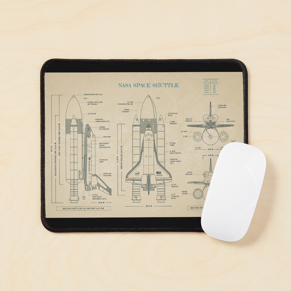 "NASA Space Shuttle (Parchment)" Poster by BGALAXY | Redbubble