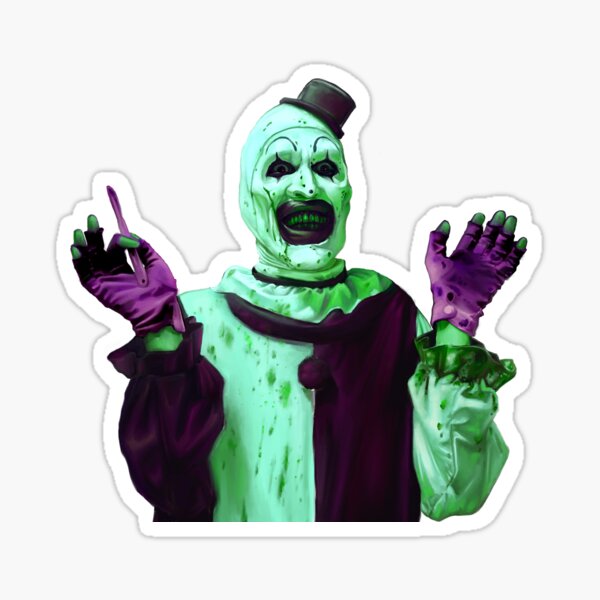 "Art the Clown" Sticker for Sale by akennah1 | Redbubble