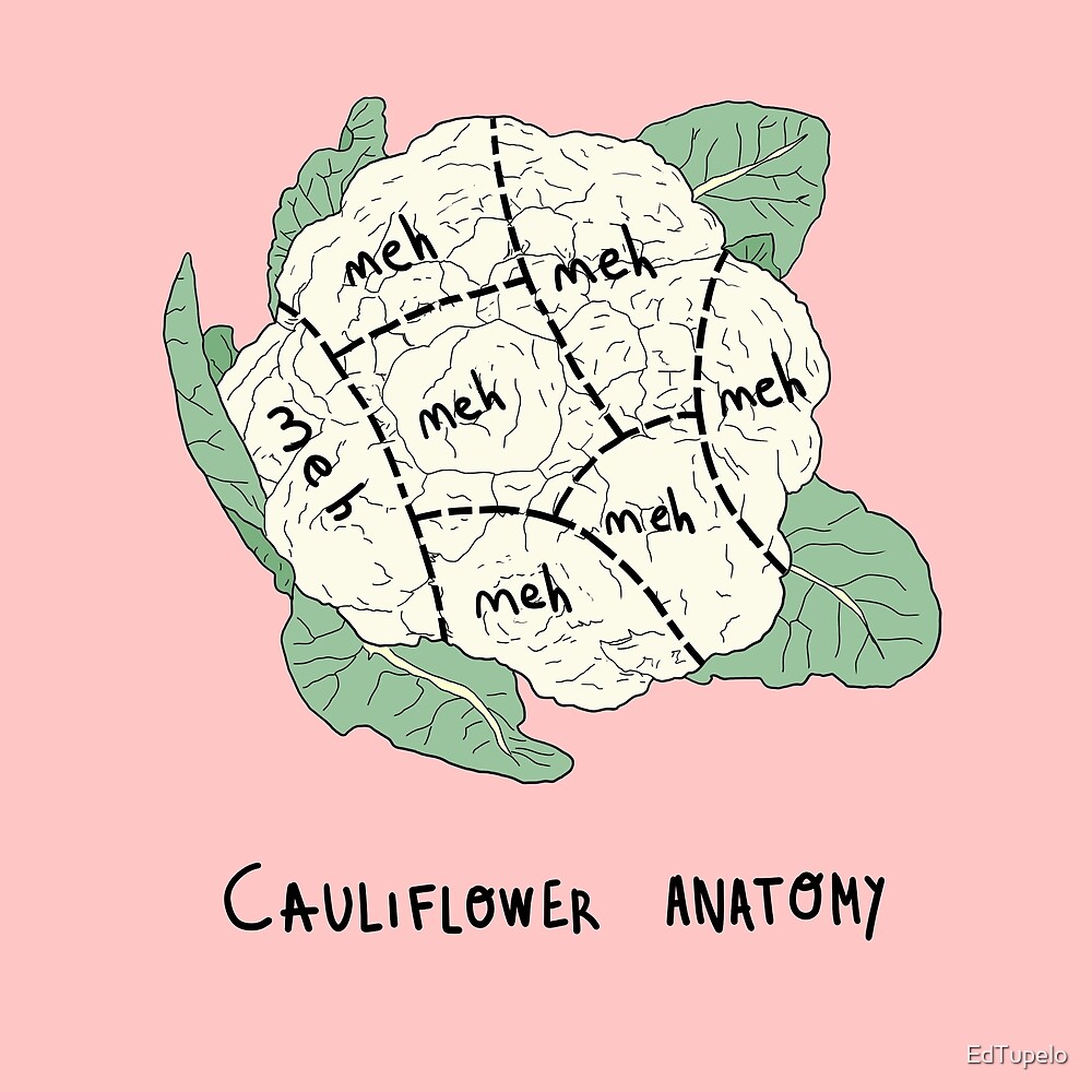 "Cauliflower anatomy" by EdTupelo | Redbubble