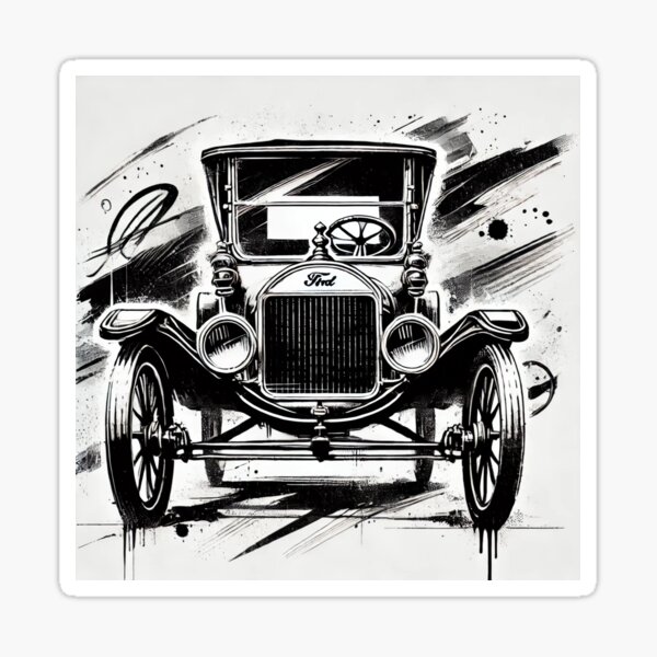 "Ford Model T" Sticker for Sale by Peterson Designs | Redbubble