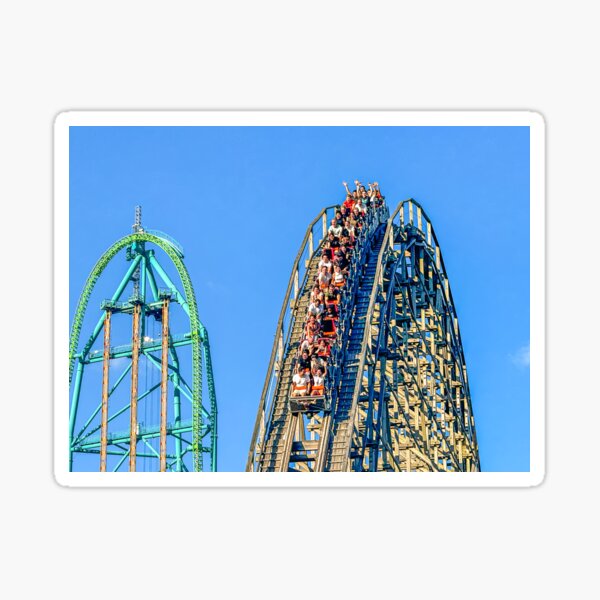 "El Toro & Kingda Ka" Sticker for Sale by Crispcoasters | Redbubble