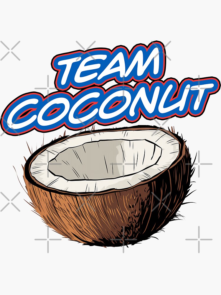 "Team Coconut - Kamala Harris 2024 (Presidential Election)" Sticker for Sale by CottonGarb ...