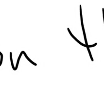 "Push On Through Handwriting" Sticker for Sale by bandito-xen | Redbubble