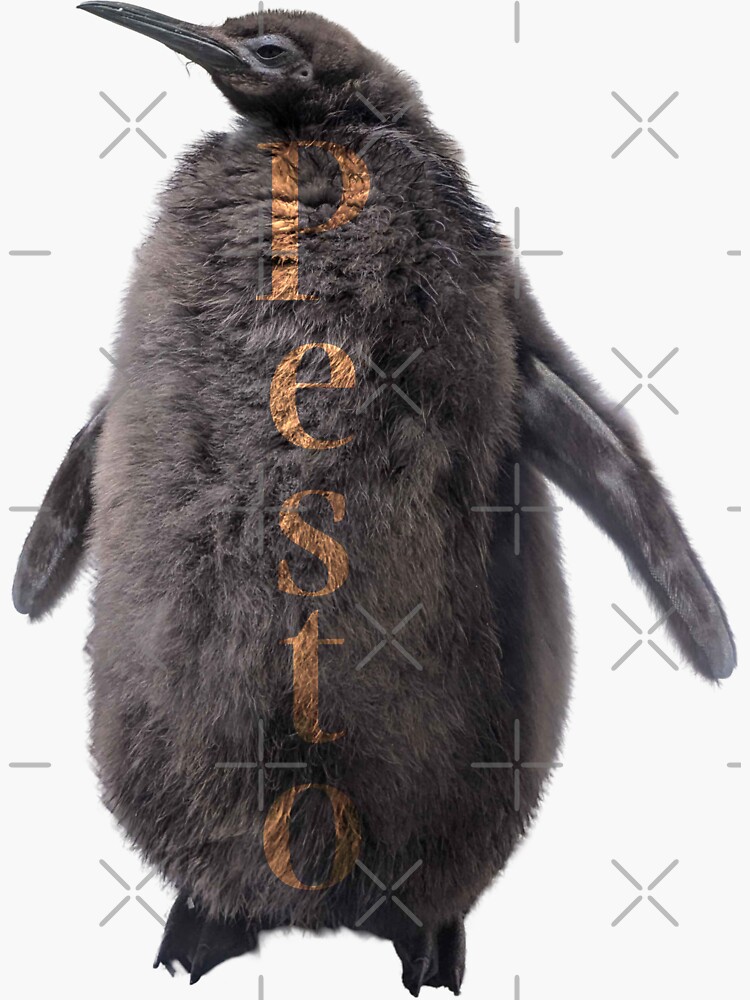 "Pesto the Penguin - Cute and Funny Baby Penguin" Sticker for Sale by ...