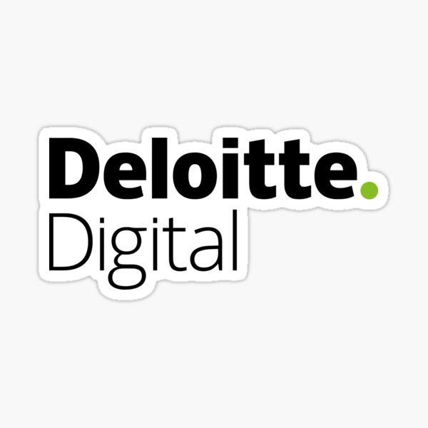"Deloitte Digital Logo with Green Dot" Sticker for Sale by guna3006 ...